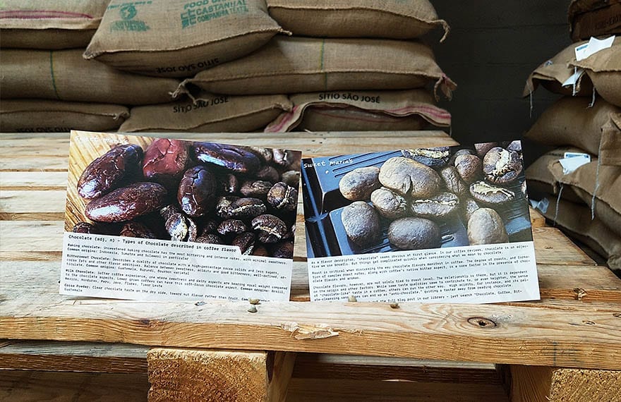 Chocolate and Coffee Postcard - Sweet Maria's Coffee Library