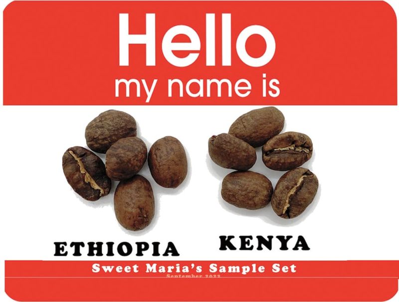 Hello: Ethiopia & Kenya Coffee Set - No.1 - Sweet Maria's Coffee Library