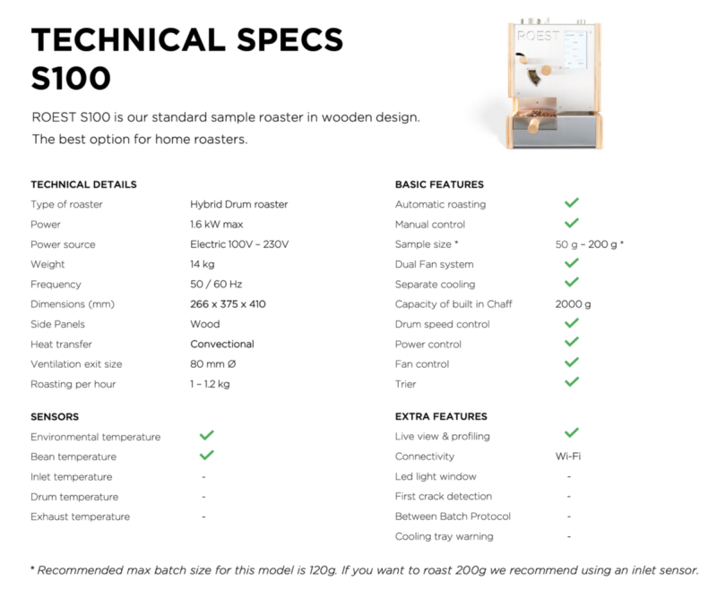 ROEST Sample Roaster FAQ - Sweet Maria's Coffee Library